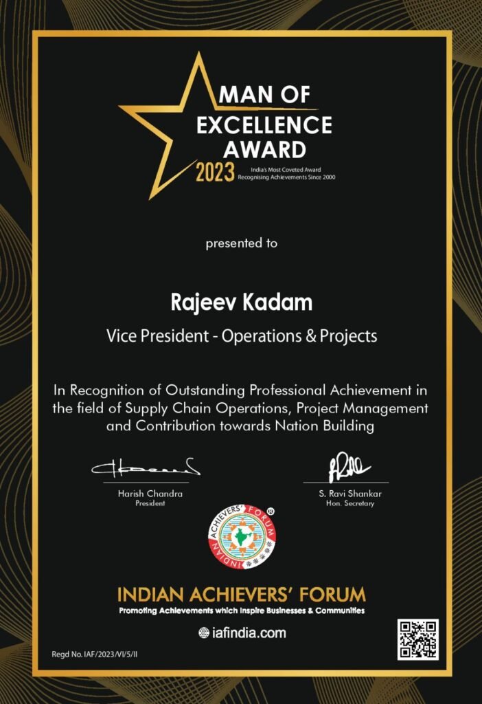 Mr. Rajeev Kadam - Winner of Indian Achievers' Award 2022-23