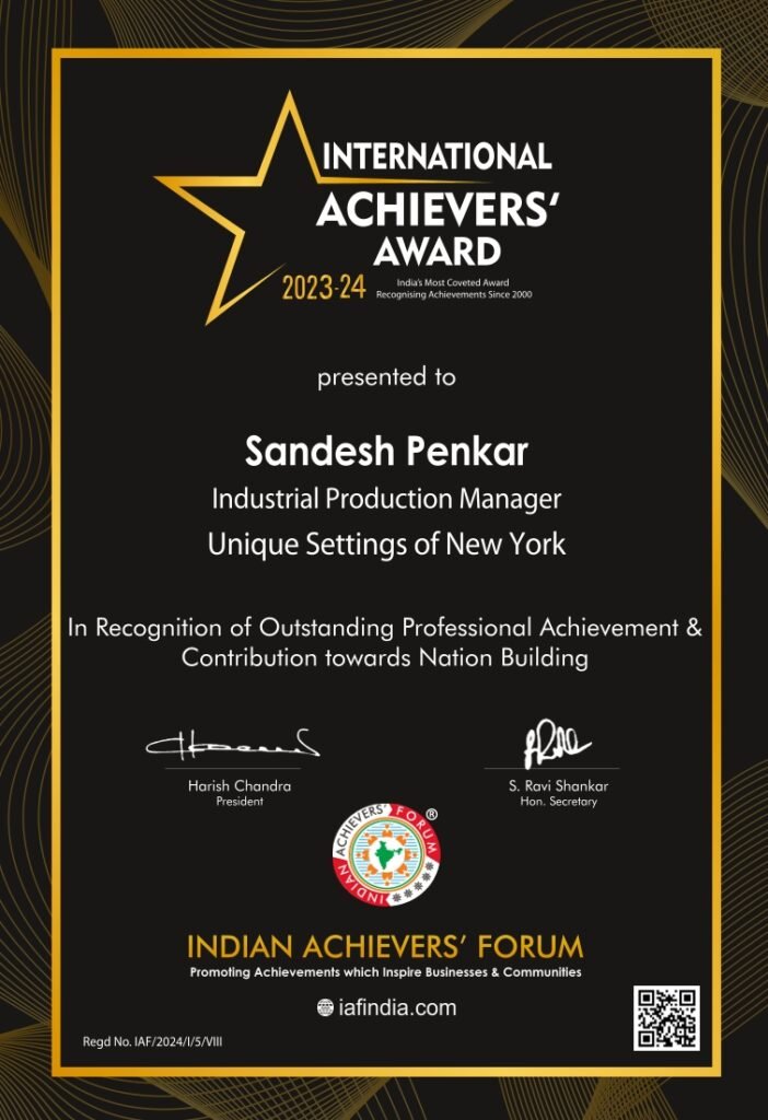 Mr. Sandesh C. Penkar - International Achievers | International ...