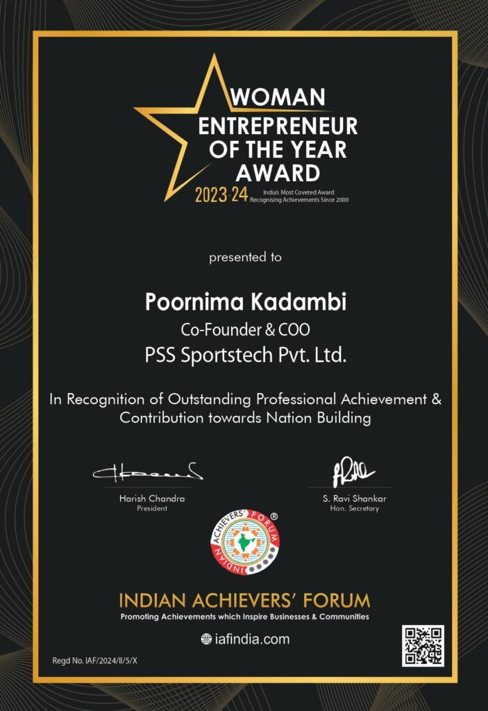 Ms. Poornima Kadambi - Achievers | Achievement | Profile Awards