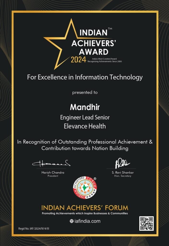 Mr. Mandhir - Indian Achiever | Indian Achievers Awards | Indian Awards
