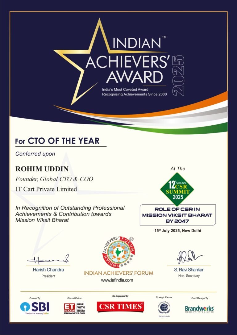Mr. Rohim Uddin - Indian Achievement Awards | National Achiever | National Brand Awards